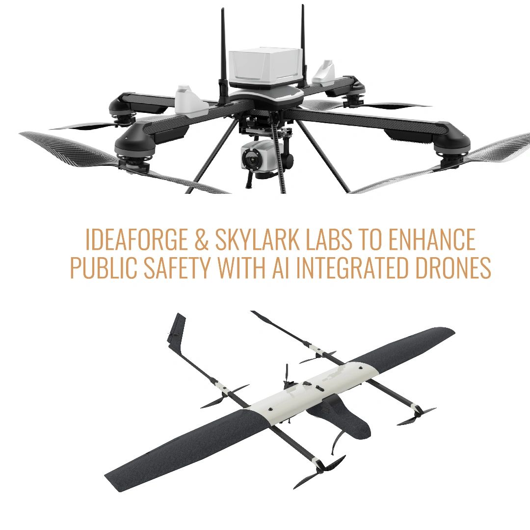 ideaForge & Skylark Labs Partner to Enhance Public Safety with AI