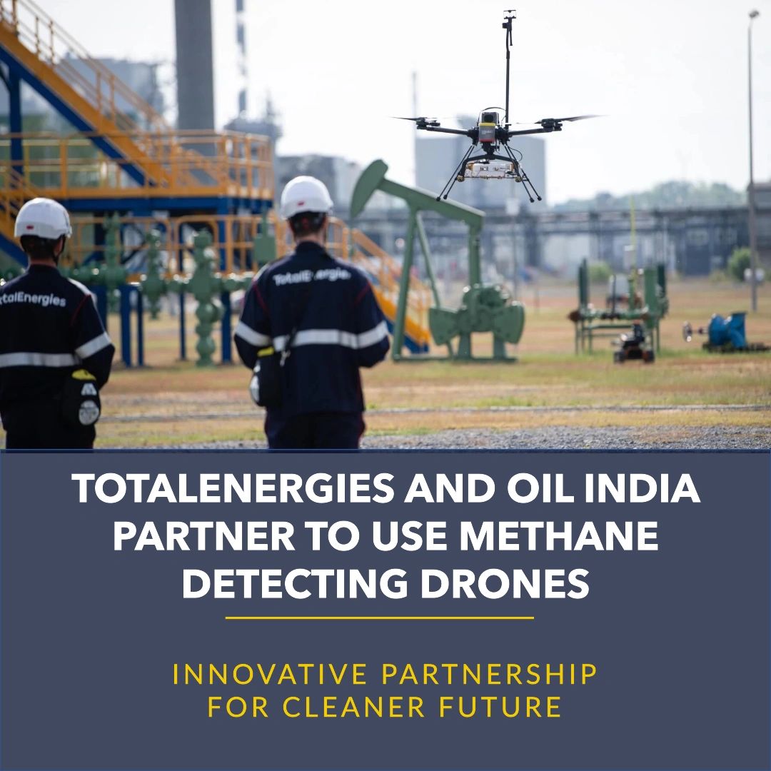 TotalEnergies & Oil India Partner to Use Methane Sensing Drones