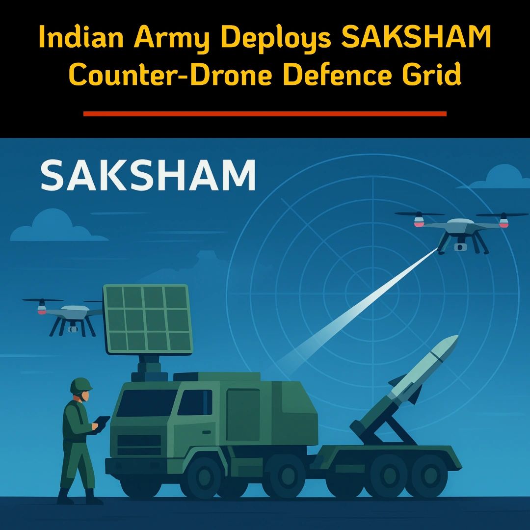 Indian Army Deploys SAKSHAM Counter-Drone Defence Grid