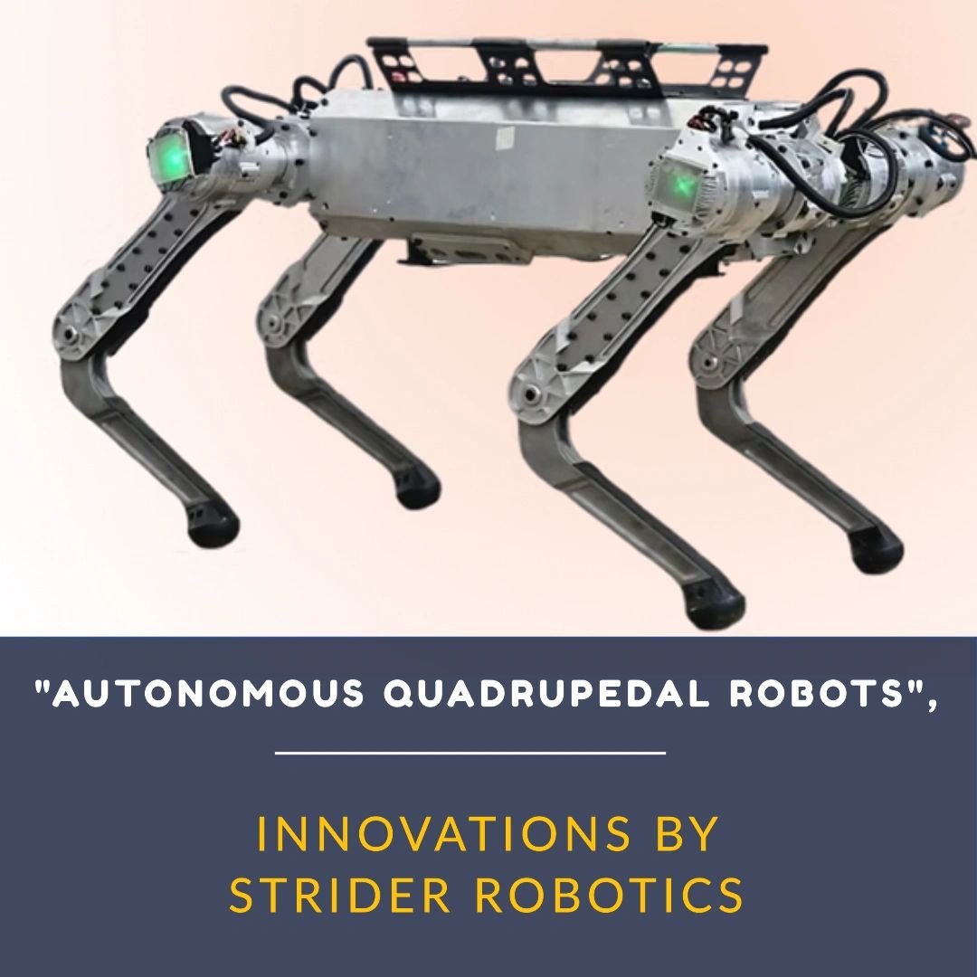 Autonomous Quadrupedal Robots | Strider Robotics