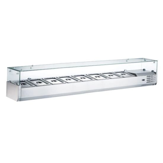 8-Pan Countertop Prep Rail