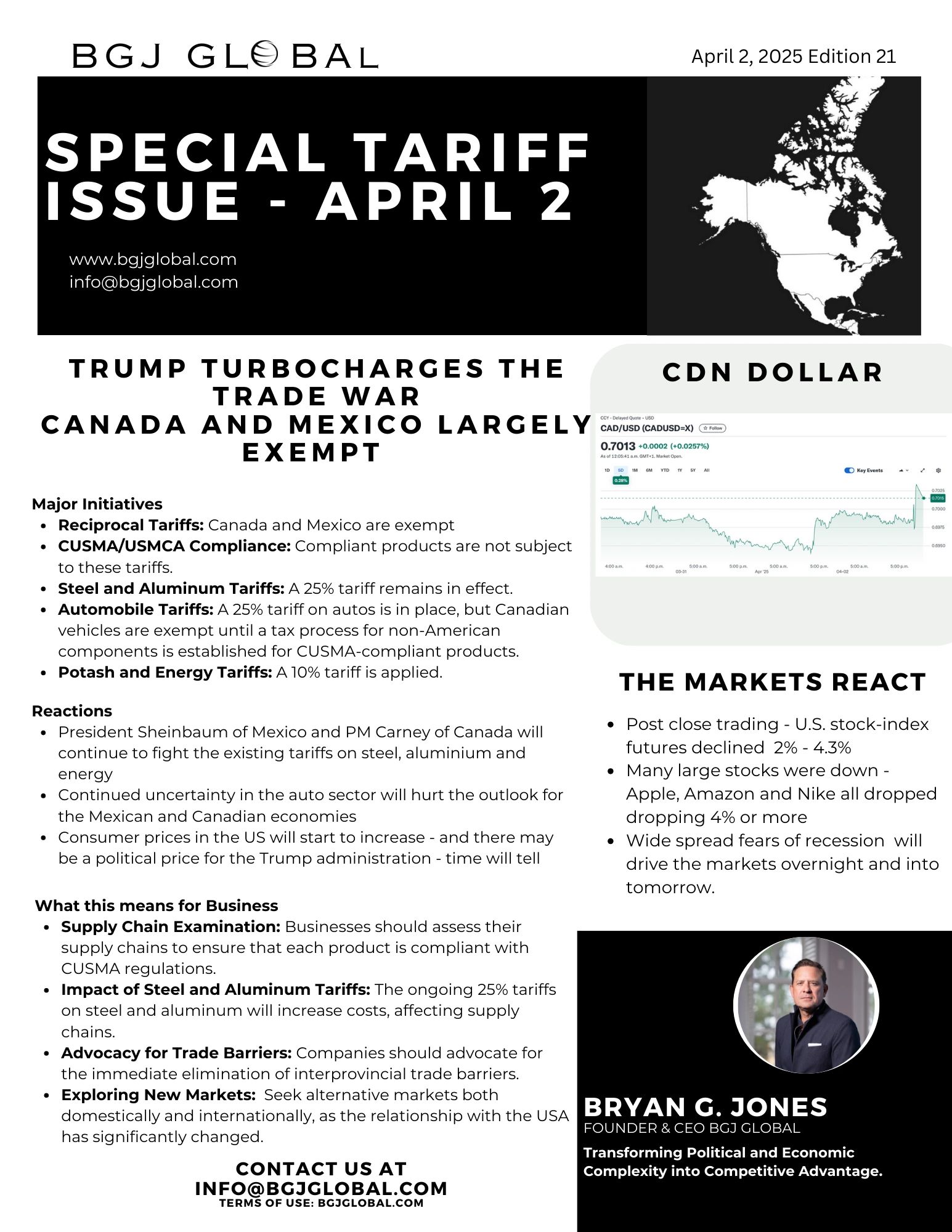 Special Tariff Edition April 2, 2025