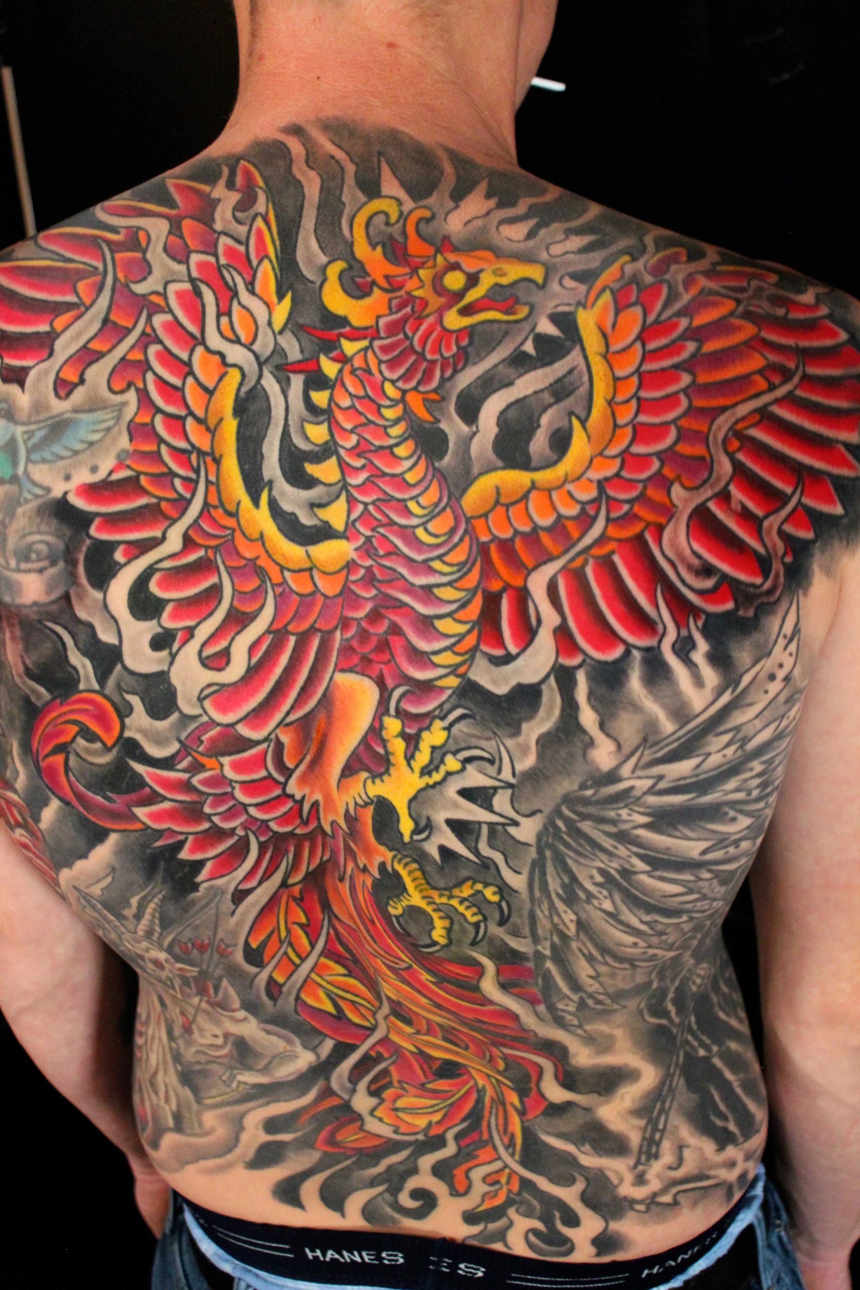Phoenix Tattoo by Richard Lamos