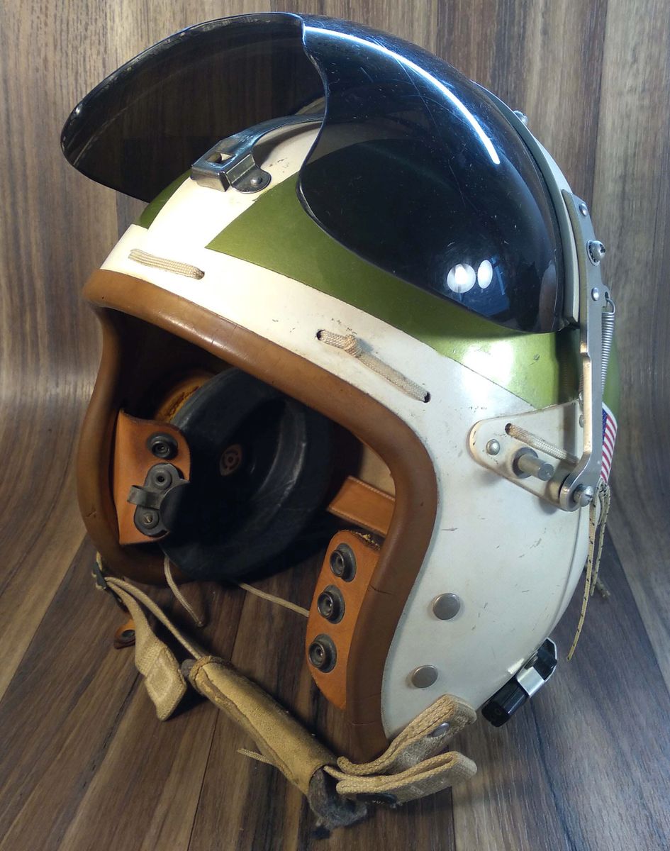 1950’S U.S. AIR FORCE P-4 JET PILOT FLIGHT HELMET, Item #4948