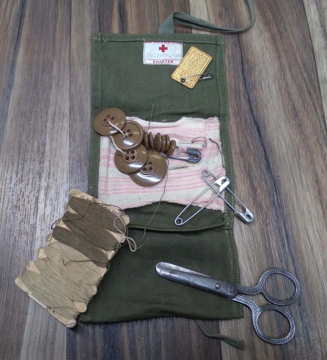 SOLD - WWII US ARMY SEWING KIT DONATED BY THE AMERICAN RED CROSS, Item ...