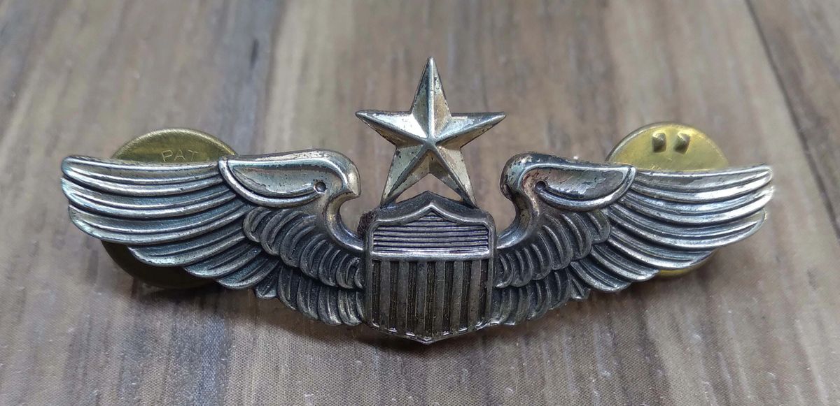 US AIR FORCE USAF SENIOR 2” PILOT WING NS MEYER, Item #7448