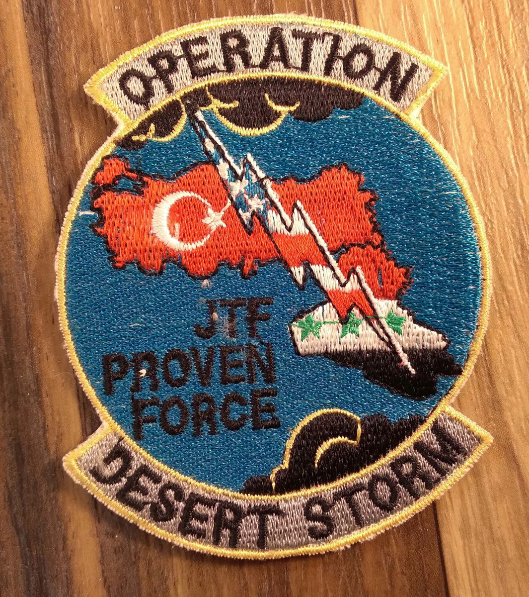 SOLD - OPERATION DESERT STORM USAF JTF PROVEN FORCE SQUADRON PATCH ...