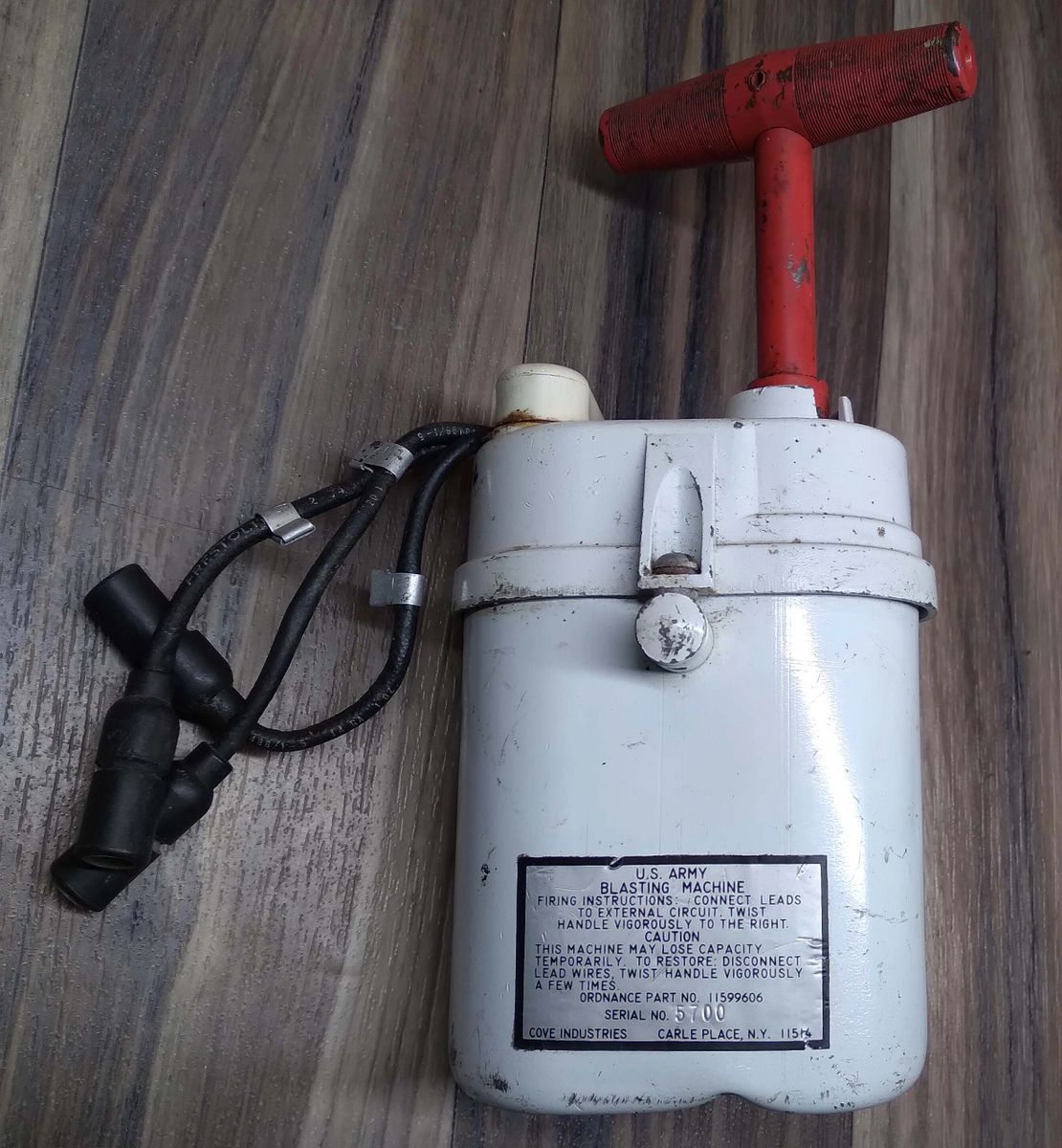 VIETNAM ERA U.S. ARMY TANK MANUAL FIRE CONTROL BLASTING MACHINE WITH ...