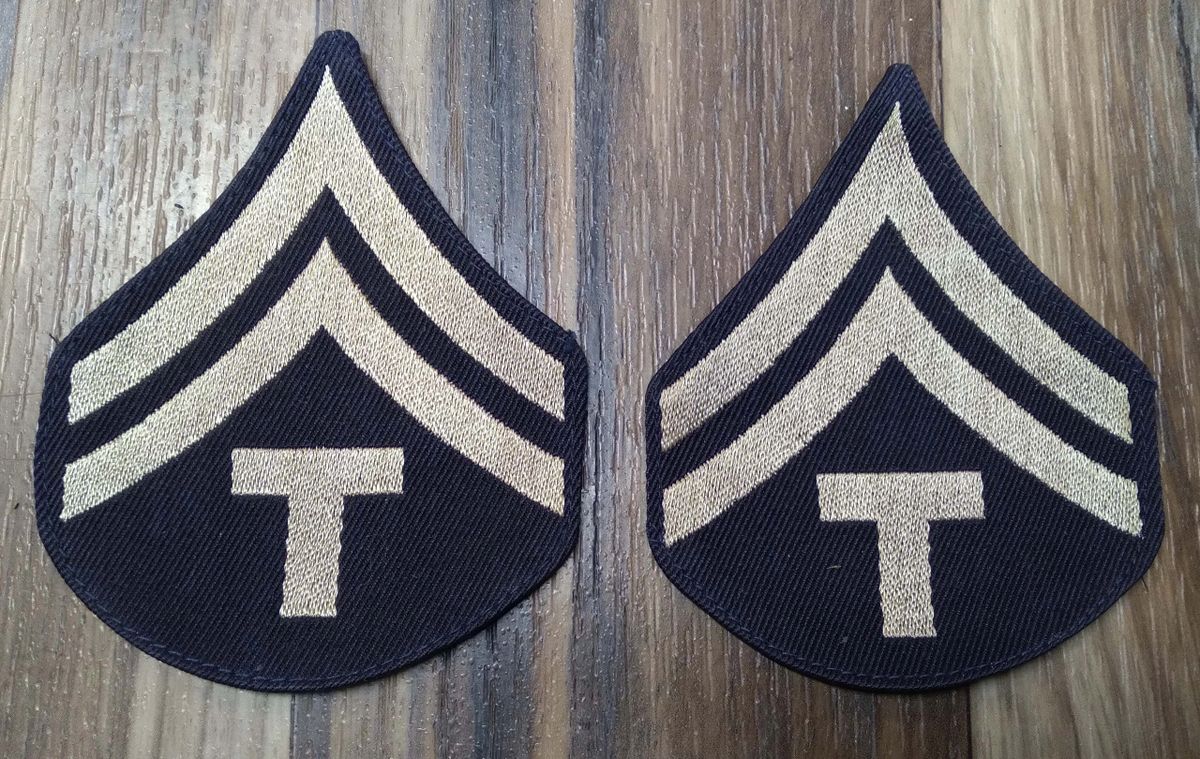 SOLD - WWII US ARMY TECHNICIAN 5TH GRADE SHOULDER STRIPES SET, Item #7313