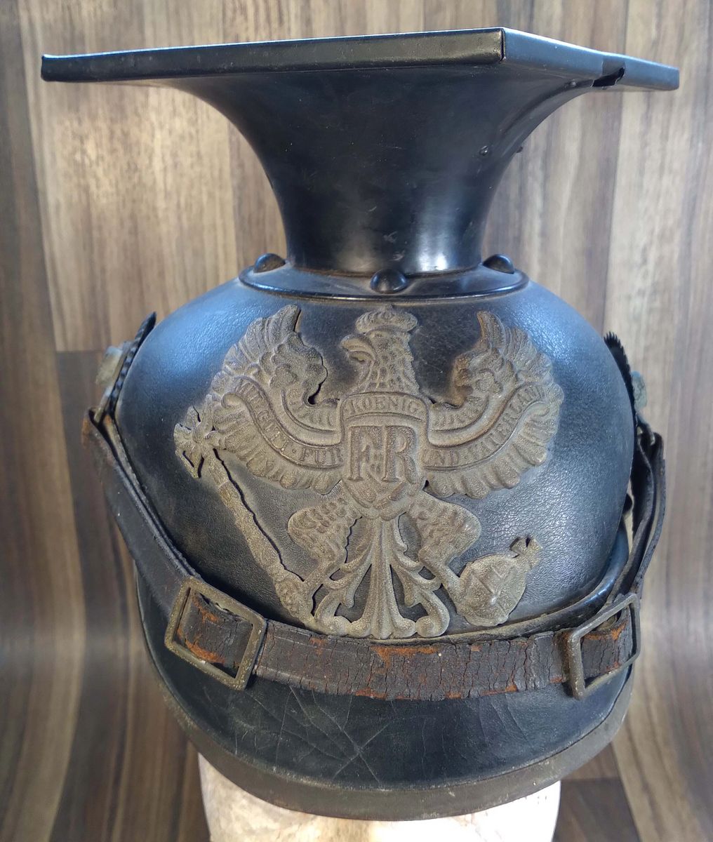 SOLD - WWI IMPERIAL GERMAN PRUSSIAN LANCERS TSCHAPKA HELMET, Item #5112