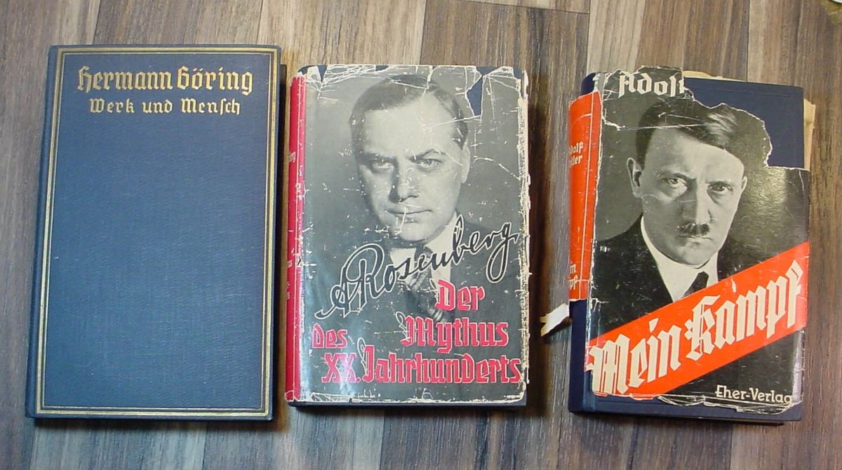 SOLD - WWII GERMAN THREE BOOKS AWARDED TO A MEMBER OF THE HITLER YOUTH ...