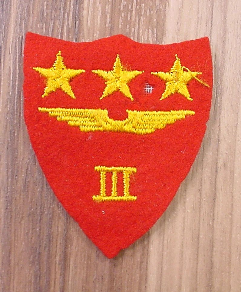 WWII US MARINE CORPS 3RD AIRCRAFT WING SHOULDER PATCH, FELT, Item #1618