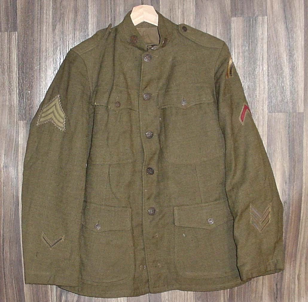 SOLD- WWI US ARMY 42ND DIVISION UNIFORM JACKET – CO A. MACHINE GUN ...