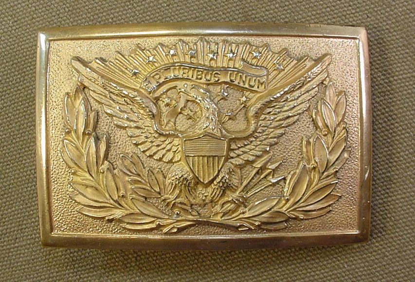 MODERN U.S. ARMY OFFICERS DRESS BELT BUCKLE WITH LOOP, Item #4394