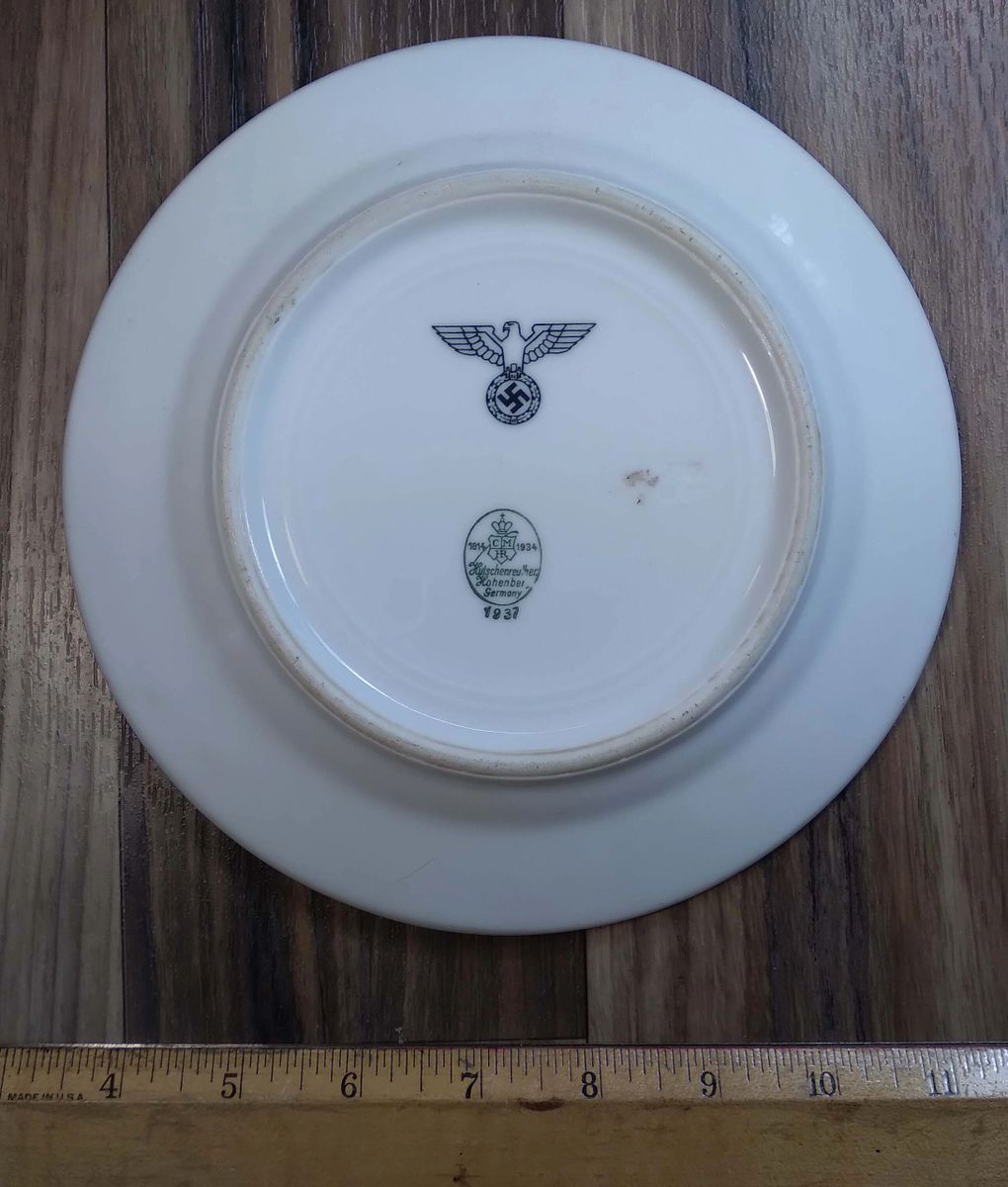 WWII GERMAN ARMY DINNER PLATE, Item #5242