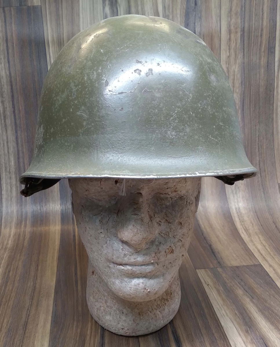 SOLD - VIETNAM WAR FRENCH M1951 COMBAT HELMET, Item #7975