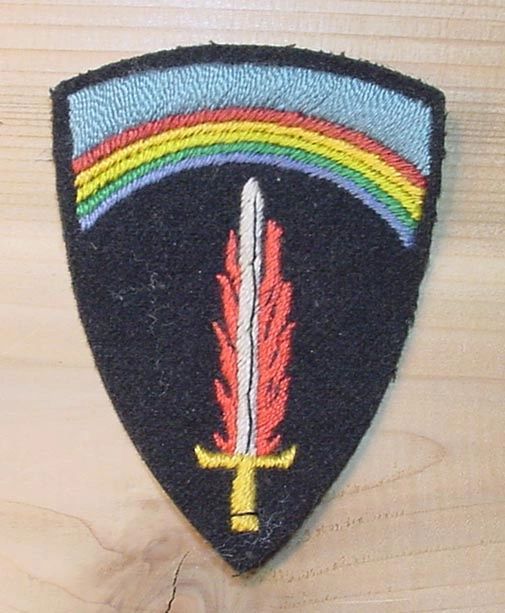 US BRITT MADE SHEAF PATCH ON WOOL, Item #1900