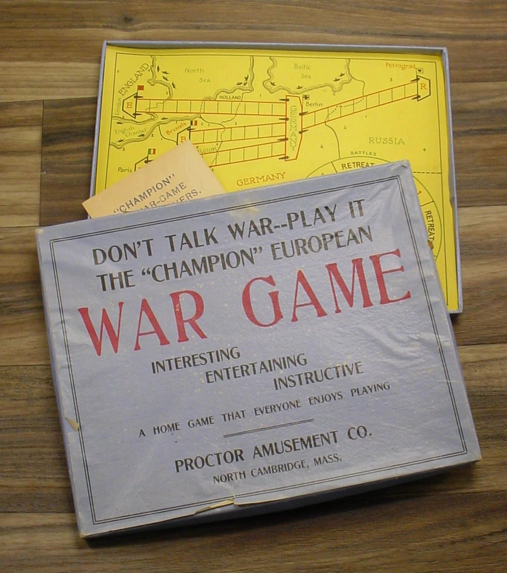WWII US BOARD GAME, WAR GAME BY PROCTOR AMUSEMENT CO., Item #3772