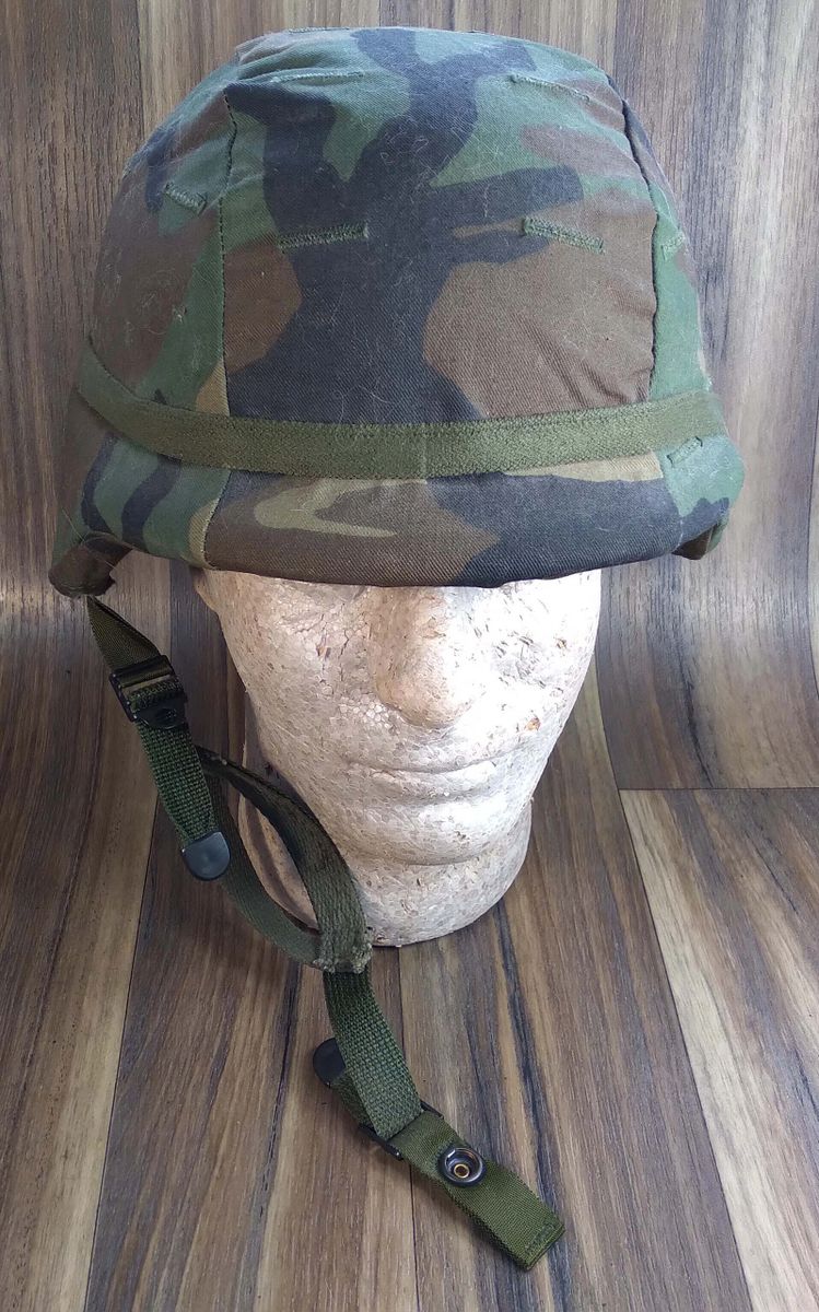 SOLD - COLD WAR U.S. UNISSUED PASGT HELMET WITH COVER FOLIAGE BAND AND ...