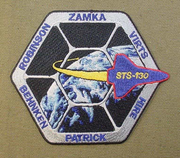 NASA SPACE SHUTTLE MISSION PATCH STS-130, Item #6149