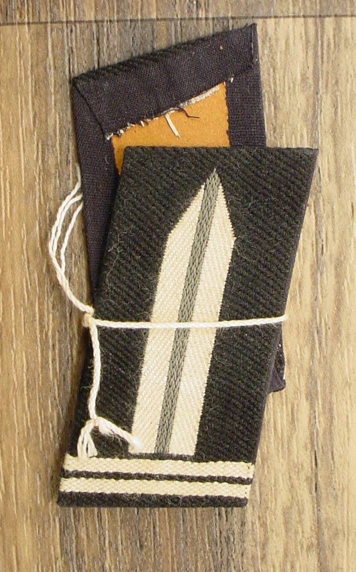 SOLD - WWII GERMAN RAD ARBEITSMANN COLLAR TAB SET, UNMARKED, Item #3859