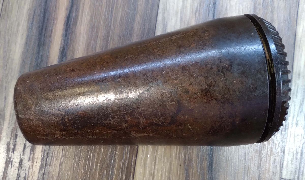 WWII GERMAN BAKELITE ARTILLERY FUSE CONTAINER, Item #5358