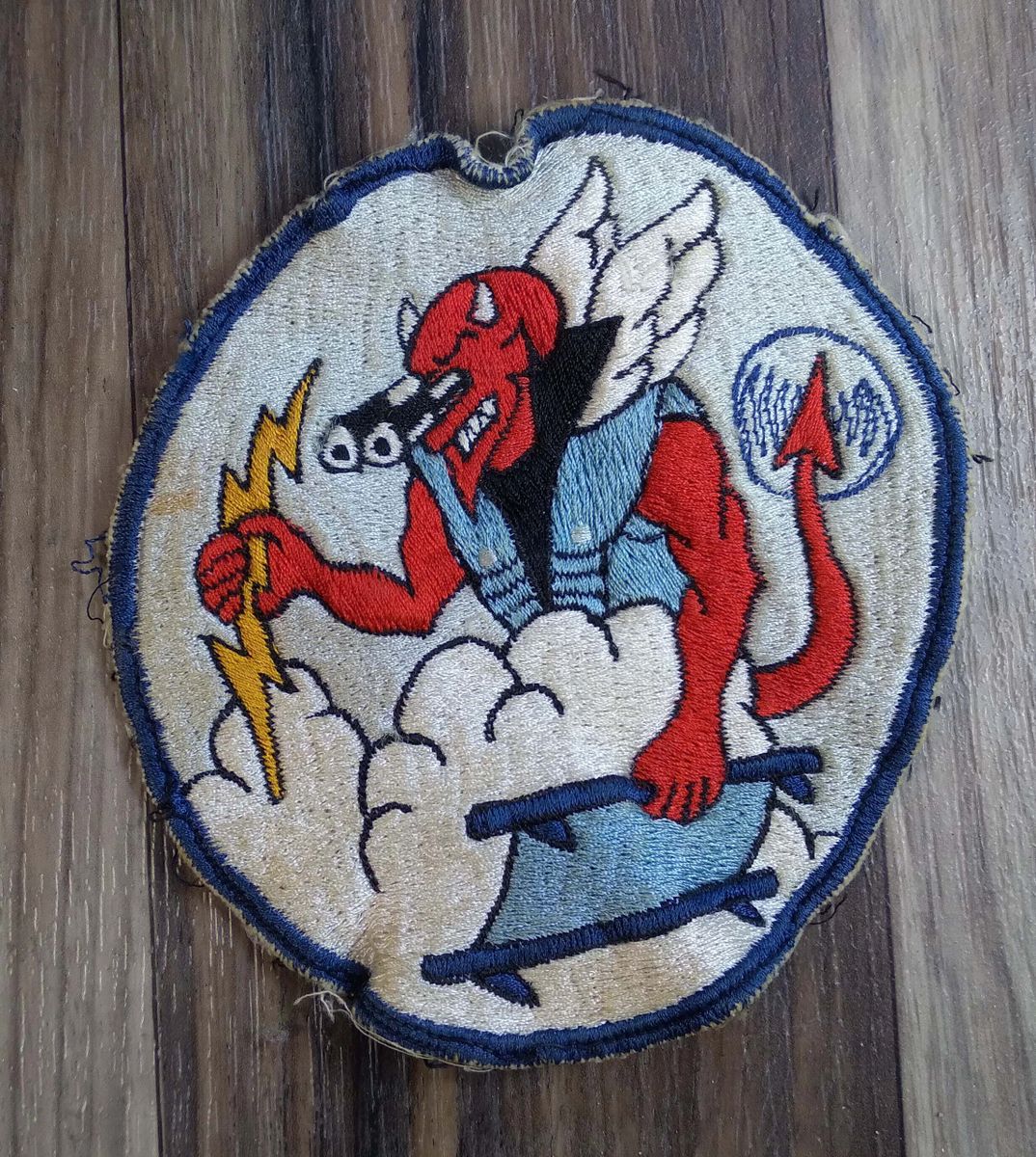 POST WWII – KOREA USMC VMO-2 AERIAL RECON OBSERVATION DEVIL PATCH, Item ...