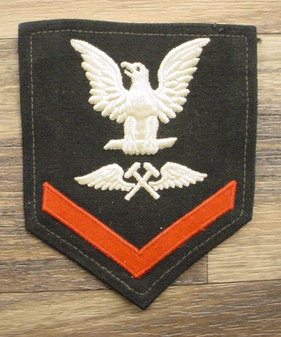 WWII US NAVY 3RD CLASS PETTY OFFICER AVIATION METALSMITH SHOULDER PATCH ...
