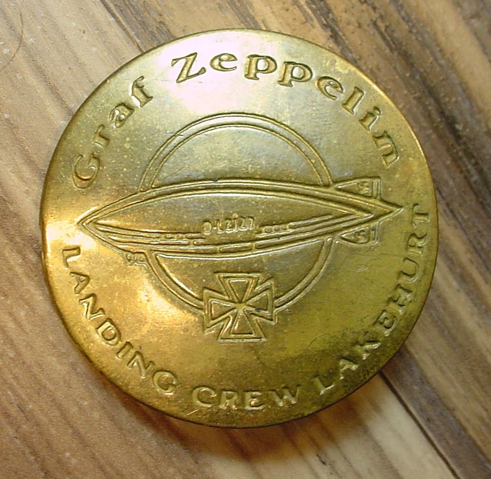 SOLD - REPRODUCTION WWII GERMAN FANTASY PIECE, GRAF ZEPPELIN LANDING ...