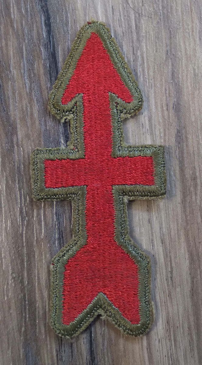WWII US ARMY 32ND INFANTRY DIVISION PATCH INSIGNIA OD BORDER GREENBACK ...
