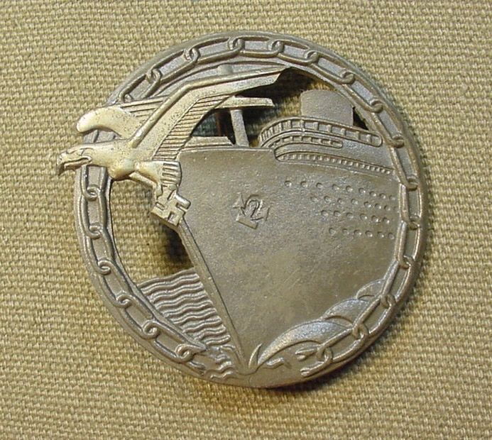 SOLD - REPRODUCTION WWII GERMAN KRIEGSMARINE BLOCKADE RUNNER BADGE ...
