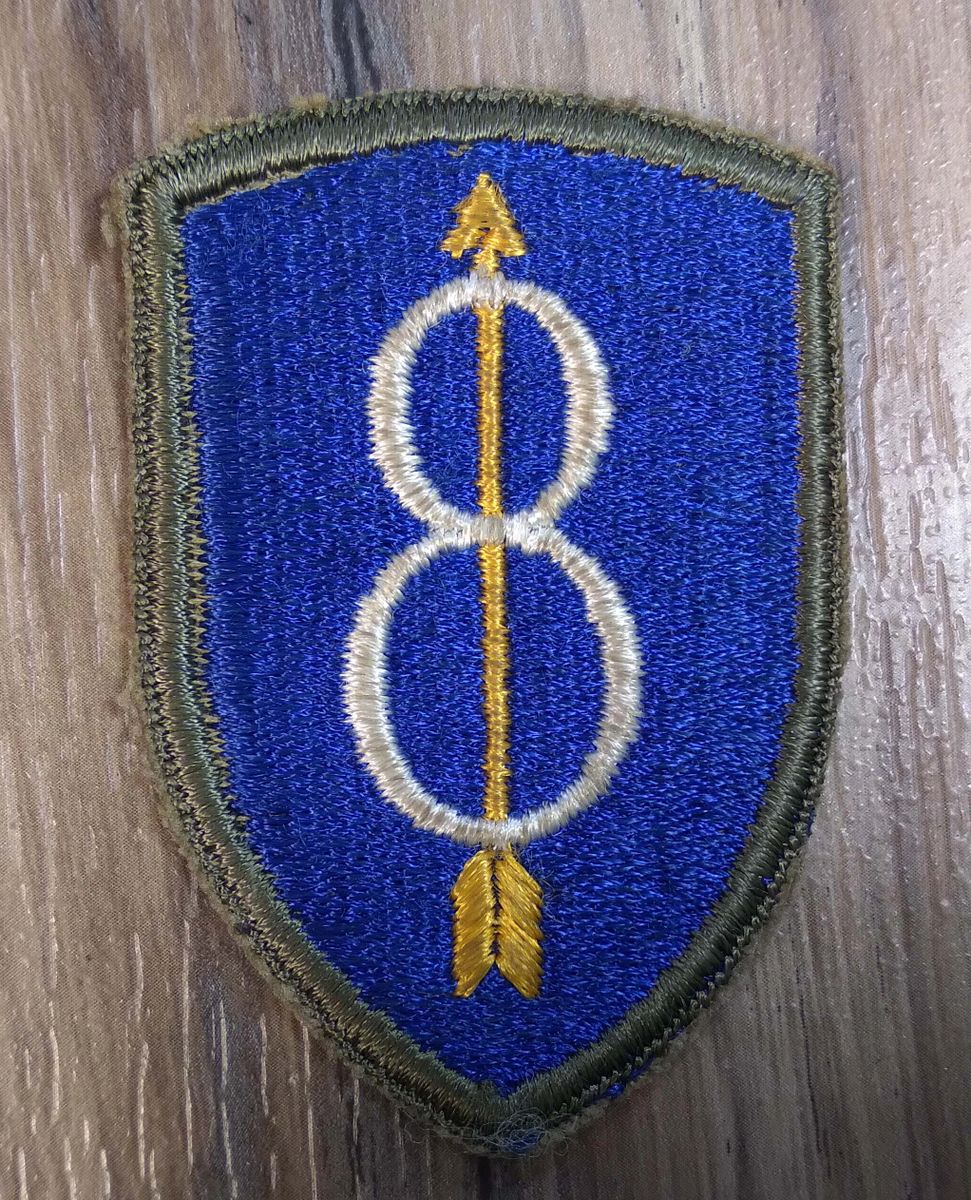 SOLD - WWII US ARMY 8th INFANTRY DIVISION PATCH – OD BORDER GREENBACK ...