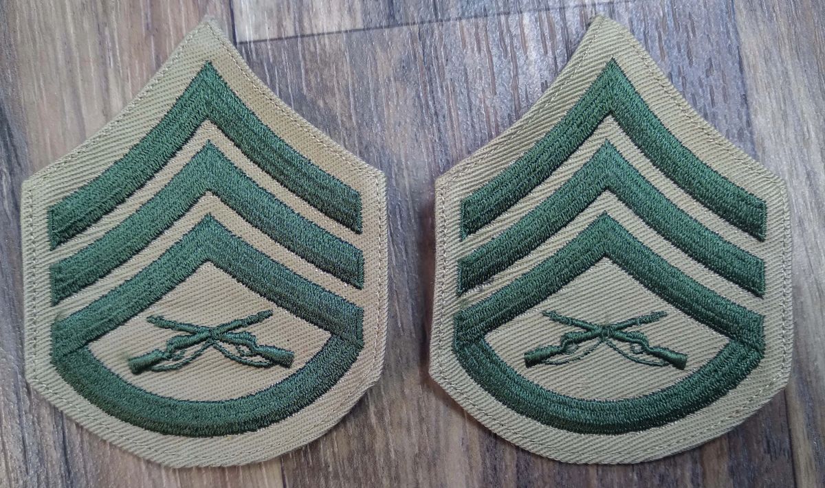 USMC STAFF SERGEANT SHIRT RANK STRIPE, Qty: 2, Item #5822