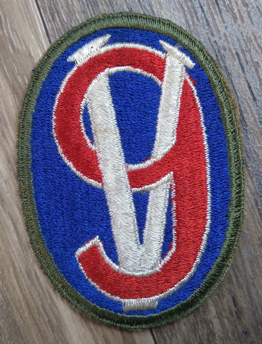 WWII US ARMY 95TH INFANTRY DIVISION GREEN EDGE VARIANT SHOULDER PATCH ...