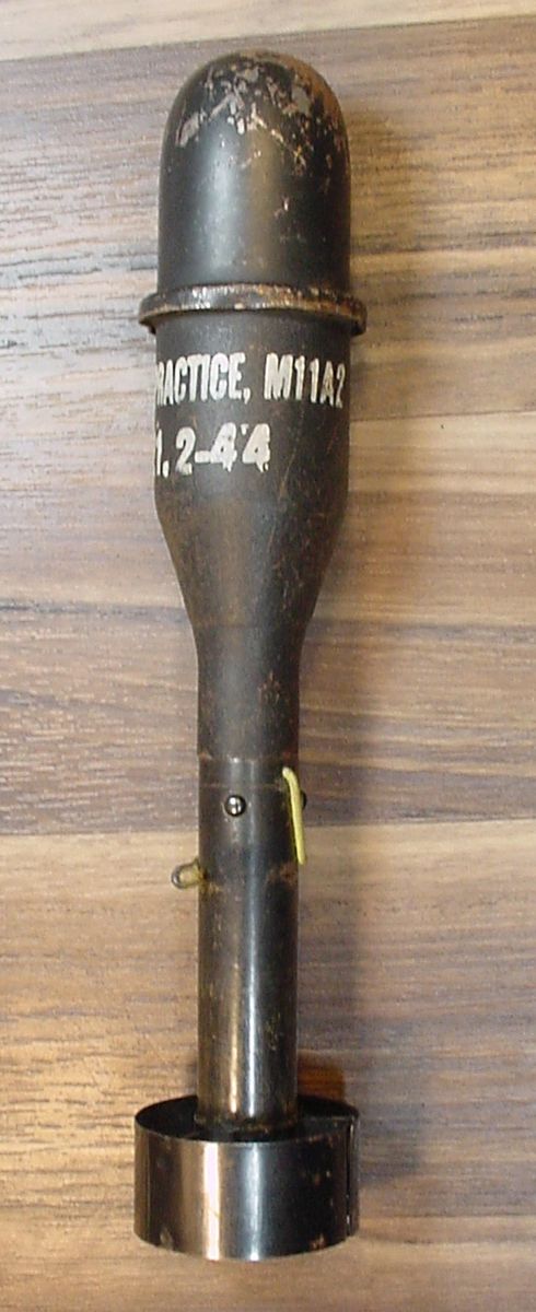 SOLD - WWII US ARMY INERT PRACTICE M11A2 RIFLE GRENADE, Item #2432