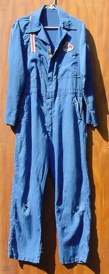 VINTAGE STANDARD OIL GAS STATION OVERALLS UNIFORM, Item #2593