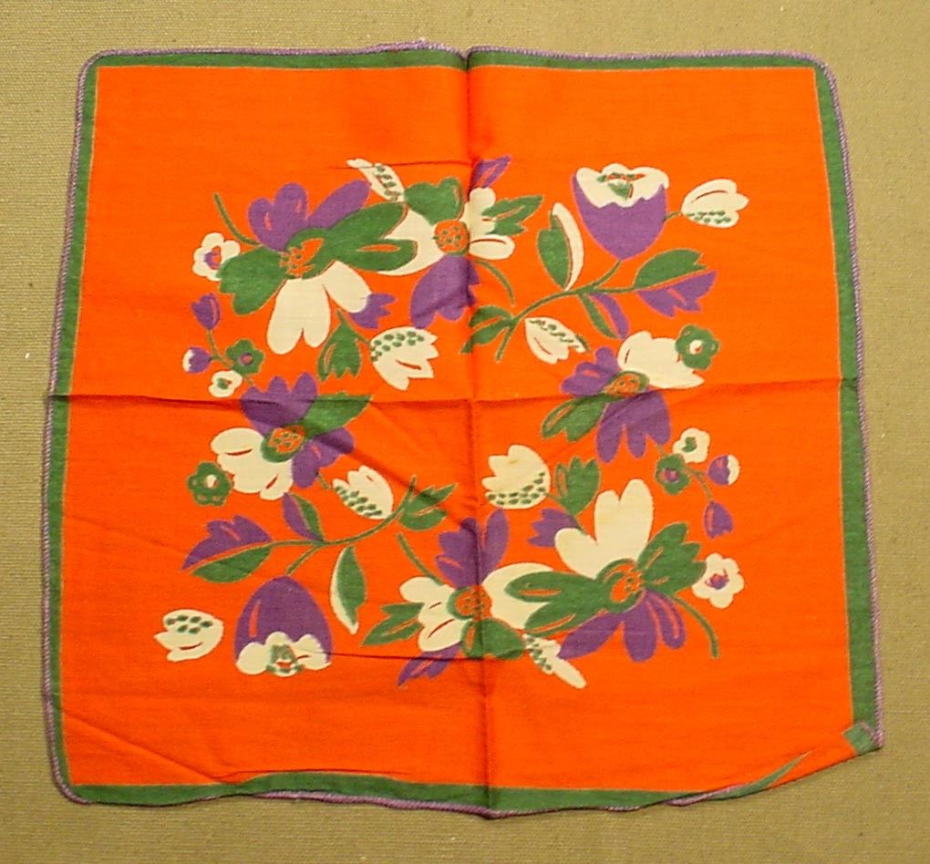 SOLD - WWII ERA GERMAN HANDKERCHIEF, Item #1243