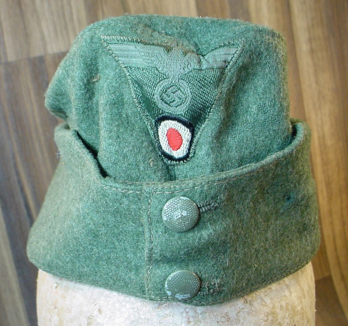 WWII GERMAN M-42 HAT – NICE SHAPE 1942 DATED HANNOVER, Item #2989