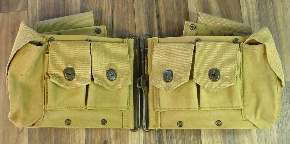 WWI US ARMY BAR 2ND ASSISTANT MAGAZINE BELT, Item #4391