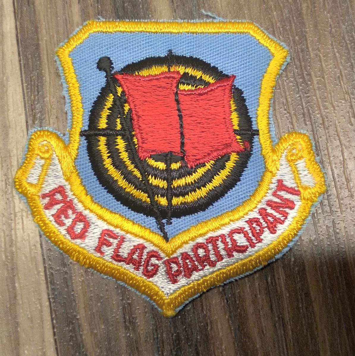 VINTAGE US AIR FORCE RED FLAG PARTICIPANT SQUADRON PATCH USAF, Item #6863