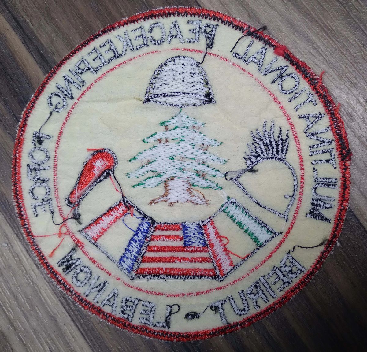 VINTAGE MULTINATIONAL PEACEKEEPING FORCE BEIRUT LEBANON SQUADRON PATCH ...