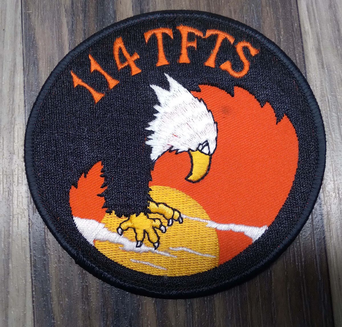 VINTAGE US AIR FORCE 114TH TACTICAL FIGHTER SQUADRON PATCH USAF, Item #6828