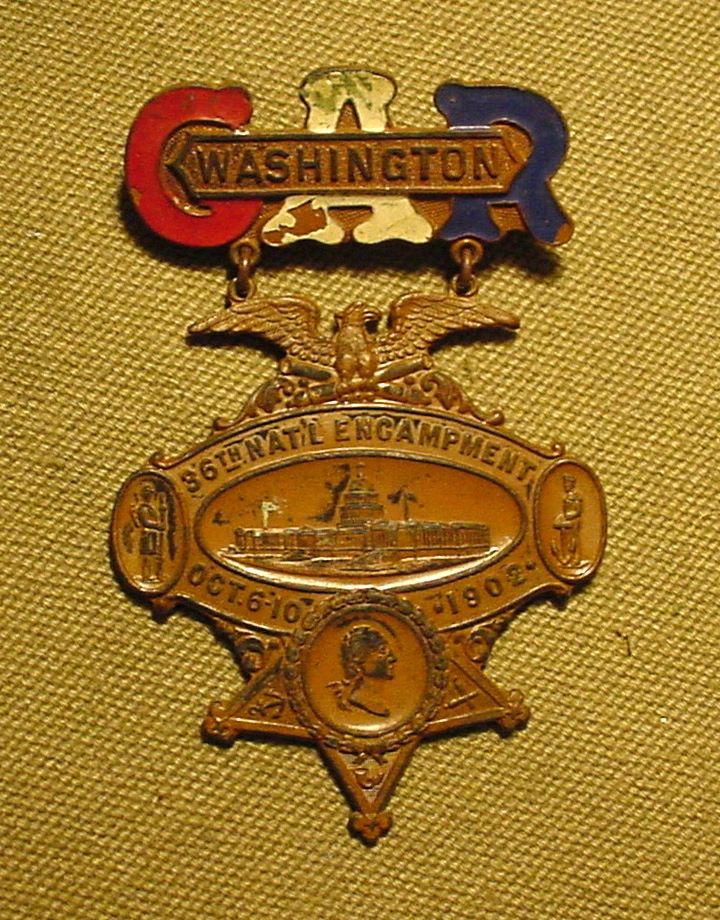GAR MEDAL NATIONAL ENCAMPMENT WASHINGTON DC 1902 - Item #0006