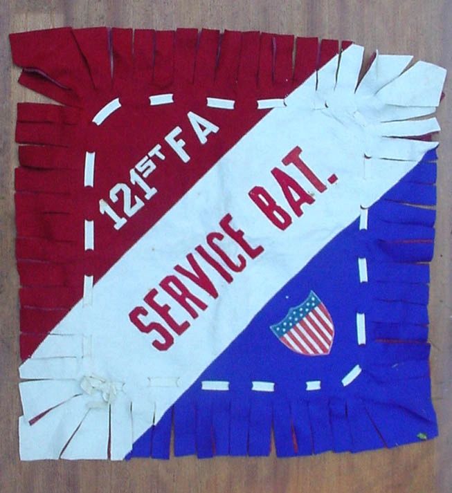 SOLD - WWI US 121 FIELD ARTILLERY PILLOW CASE, Item #2643