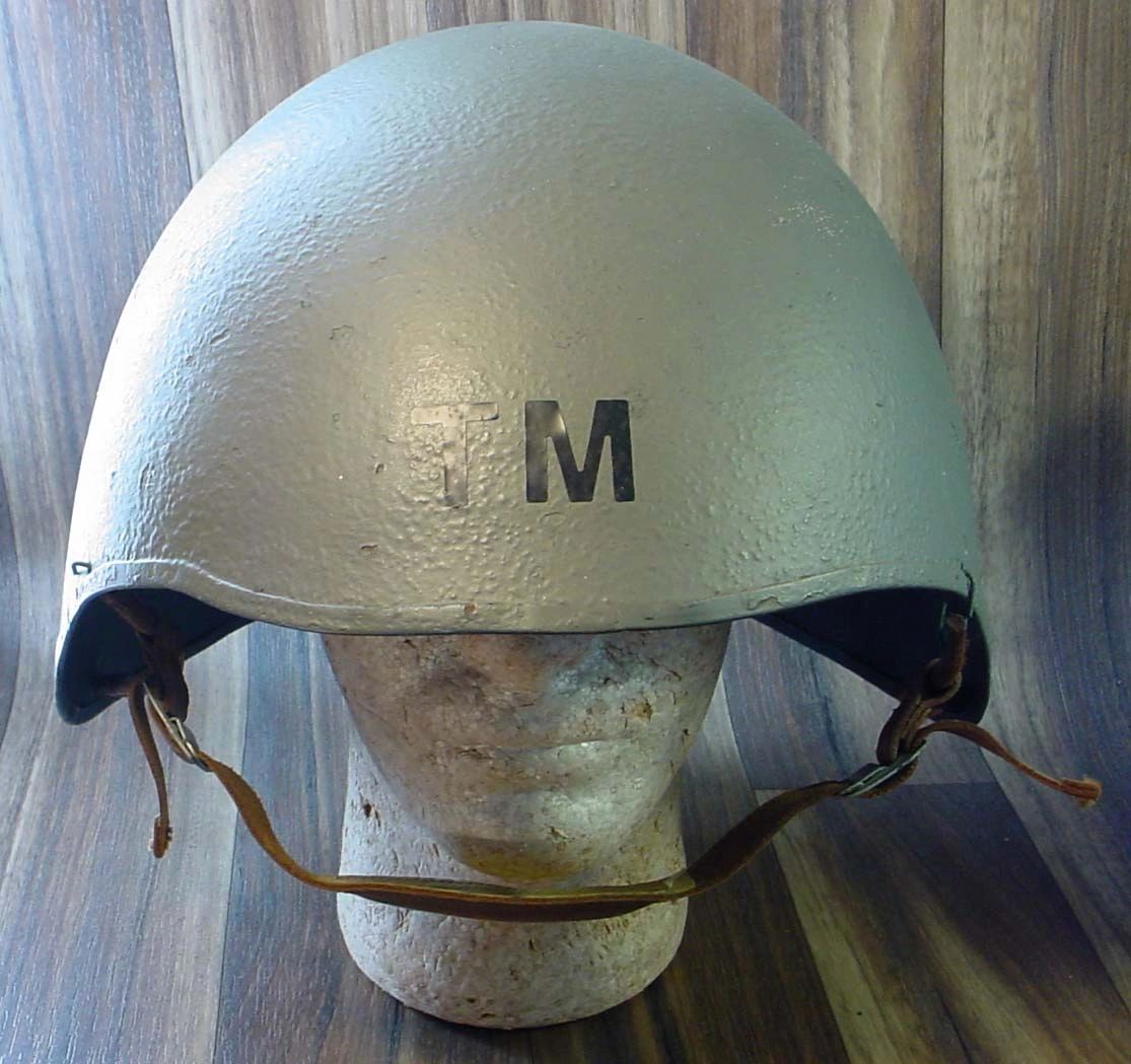 SOLD - WWII US NAVY MK2 TALKER HELMET, Item #4414