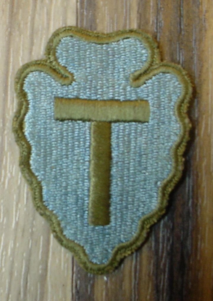 WWII US ARMY 36TH INFANTRY DIVISION OD BORDER GREEN BACK SHOULDER PATCH ...