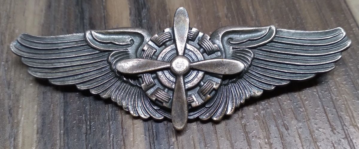 WWII U.S. ARMY AIRFORCES FLIGHT ENGINEER WING, Item #8901