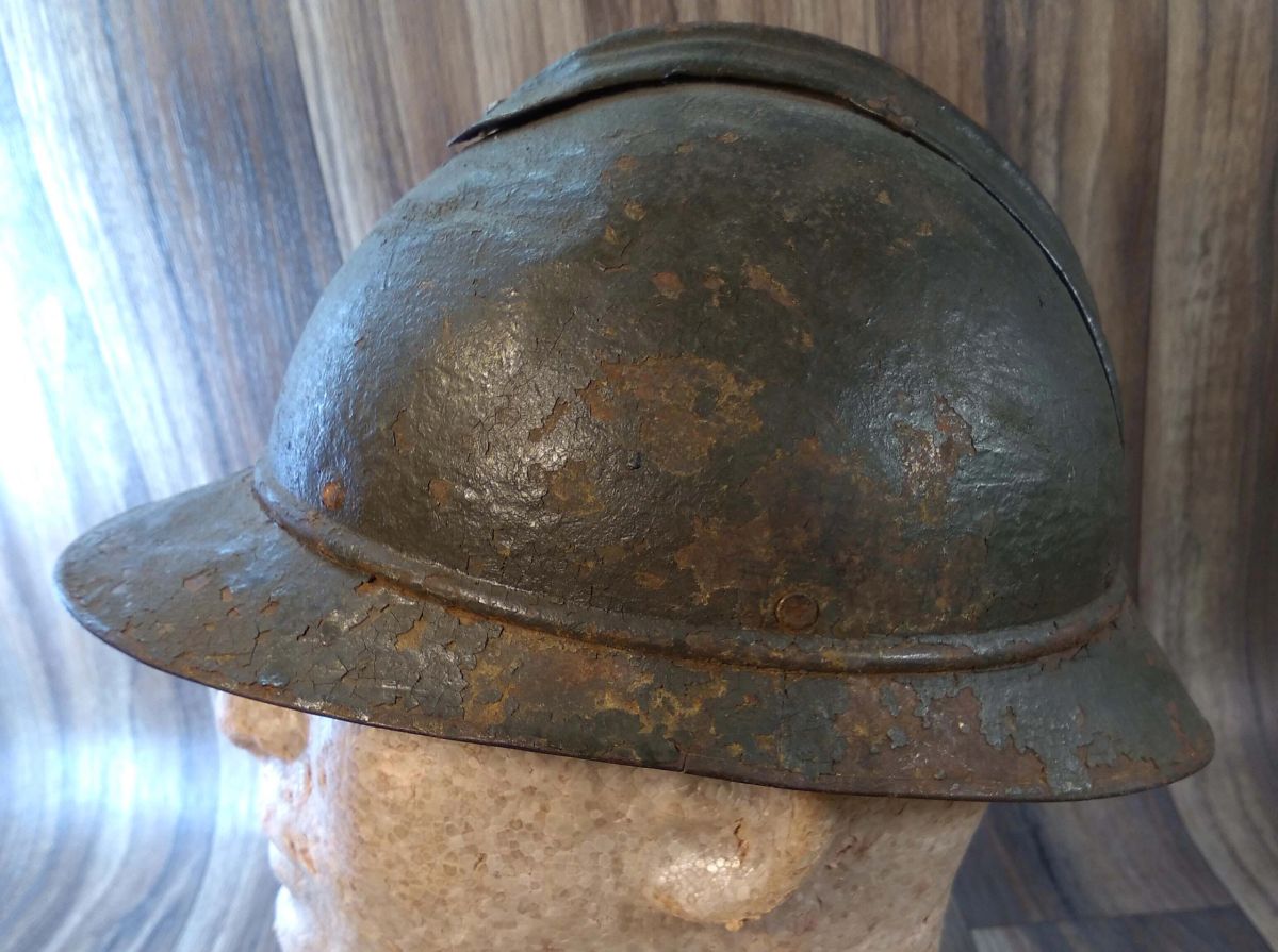 SOLD - WWI ITALIAN M1915 COMBAT HELMET, Item #4479