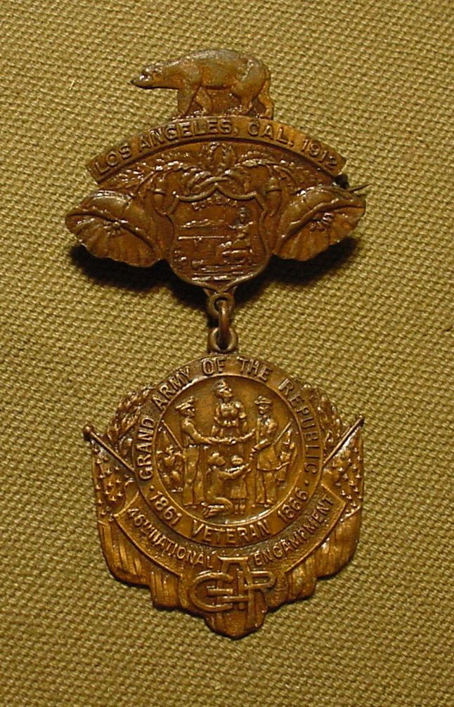 GAR MEDAL NATIONAL ENCAMPMENT LOS ANGELES, CA 1912 - Item #0008