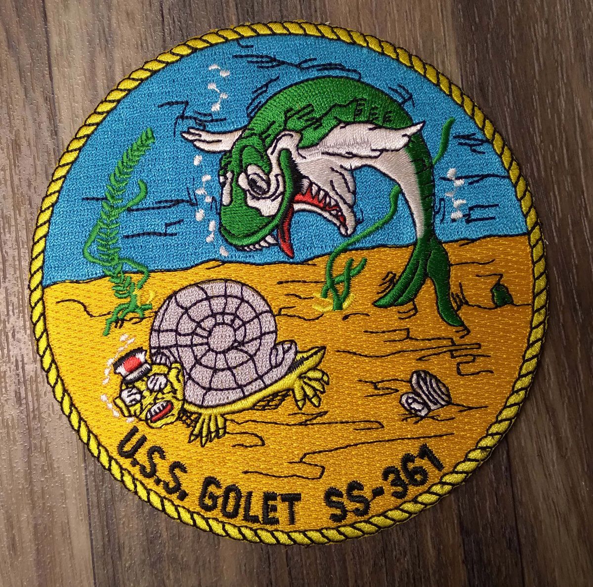 MODERN US NAVY USS GOLET SS-361 PX SUBMARINE PATCH, Item #6612